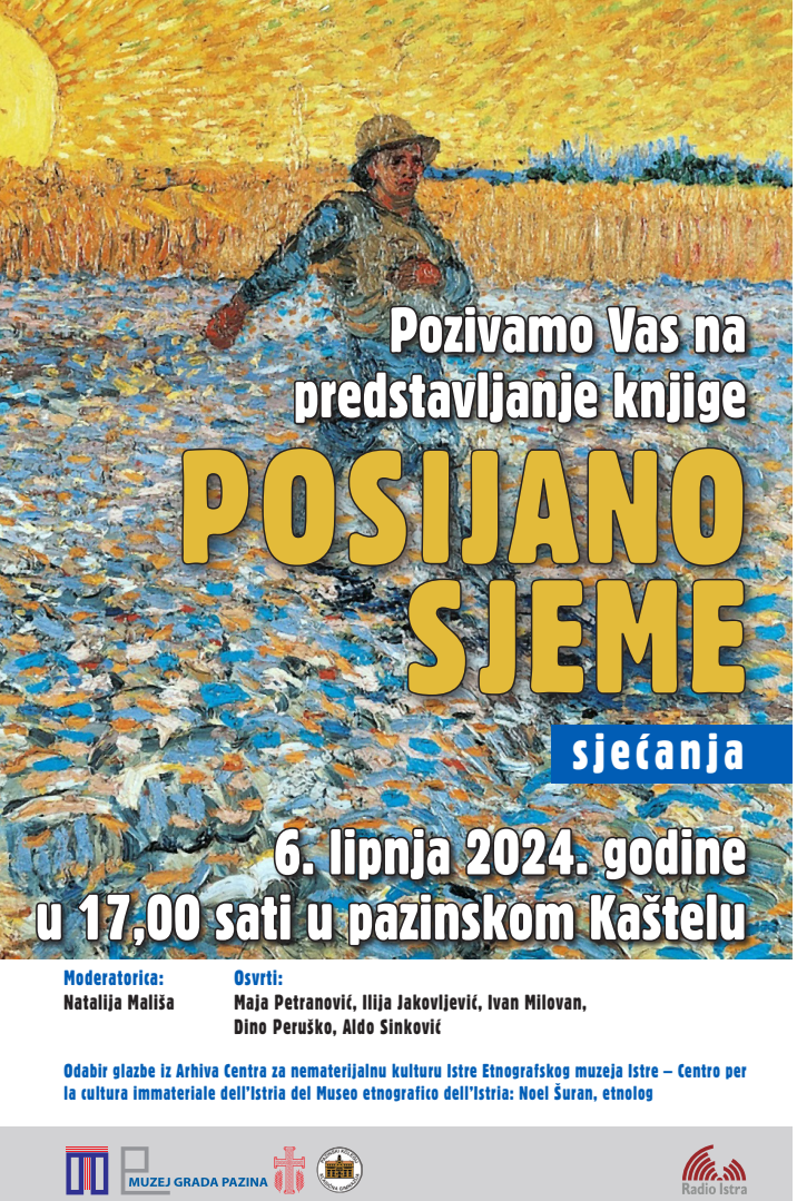 U pazinskom Kaštelu predstavljanje knjige “Posijano sjeme” • Istra Terra Magica