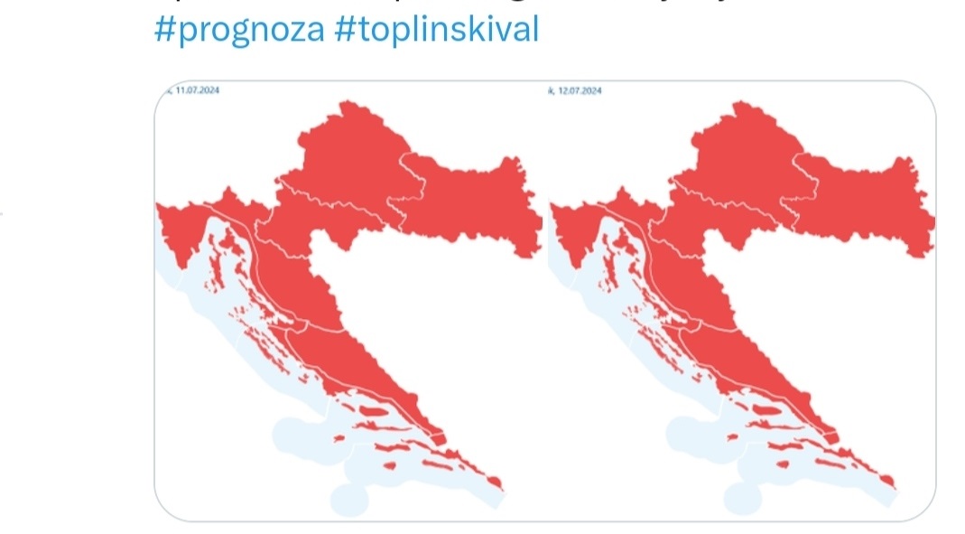 DHMZ: Danas i sutra do 38 stupnjeva. Upaljen crveni alarm • Istra Terra ...