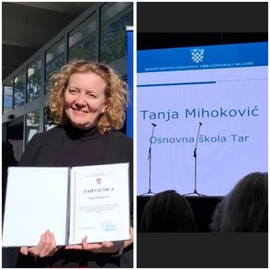 Jedna od 513 naj-učitelja u Hrvatskoj – Tanja Mihoković iz OŠ Tar ...